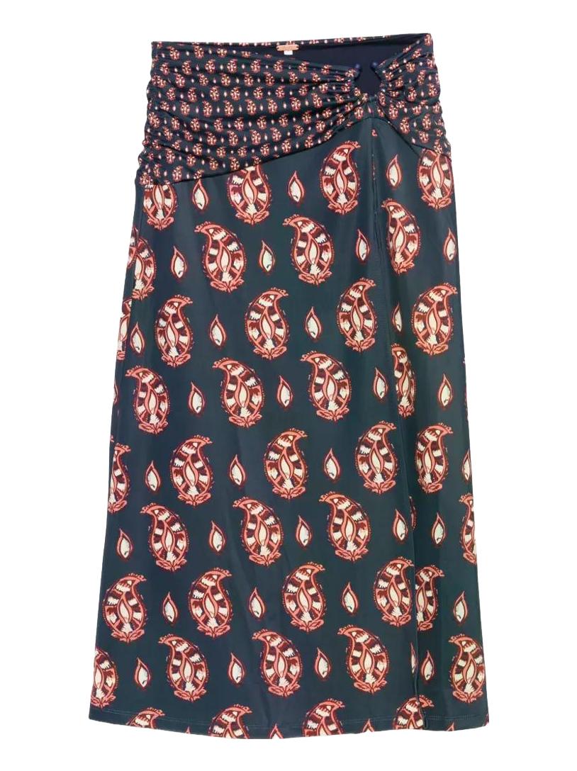 JOHANNA ORTIZ The Sun Paisley-Pattern Midi Skirt