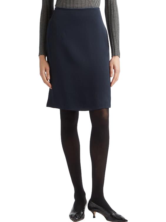 JIL SANDER Jil Sander Sablé Satin A-Line Skirt