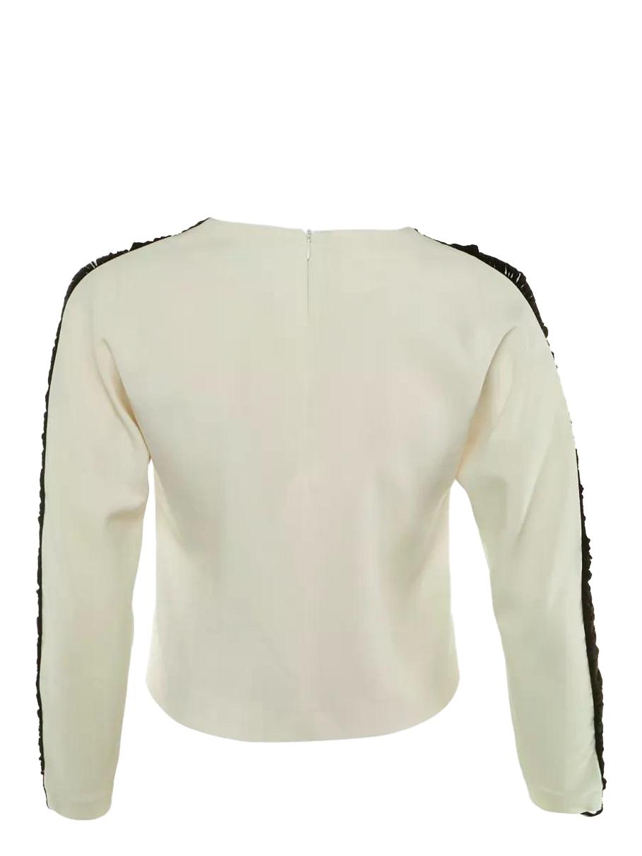 BRANDON MAXWELL The Mercer Bonded Virgin Wool & Silk Pencil Skirt
