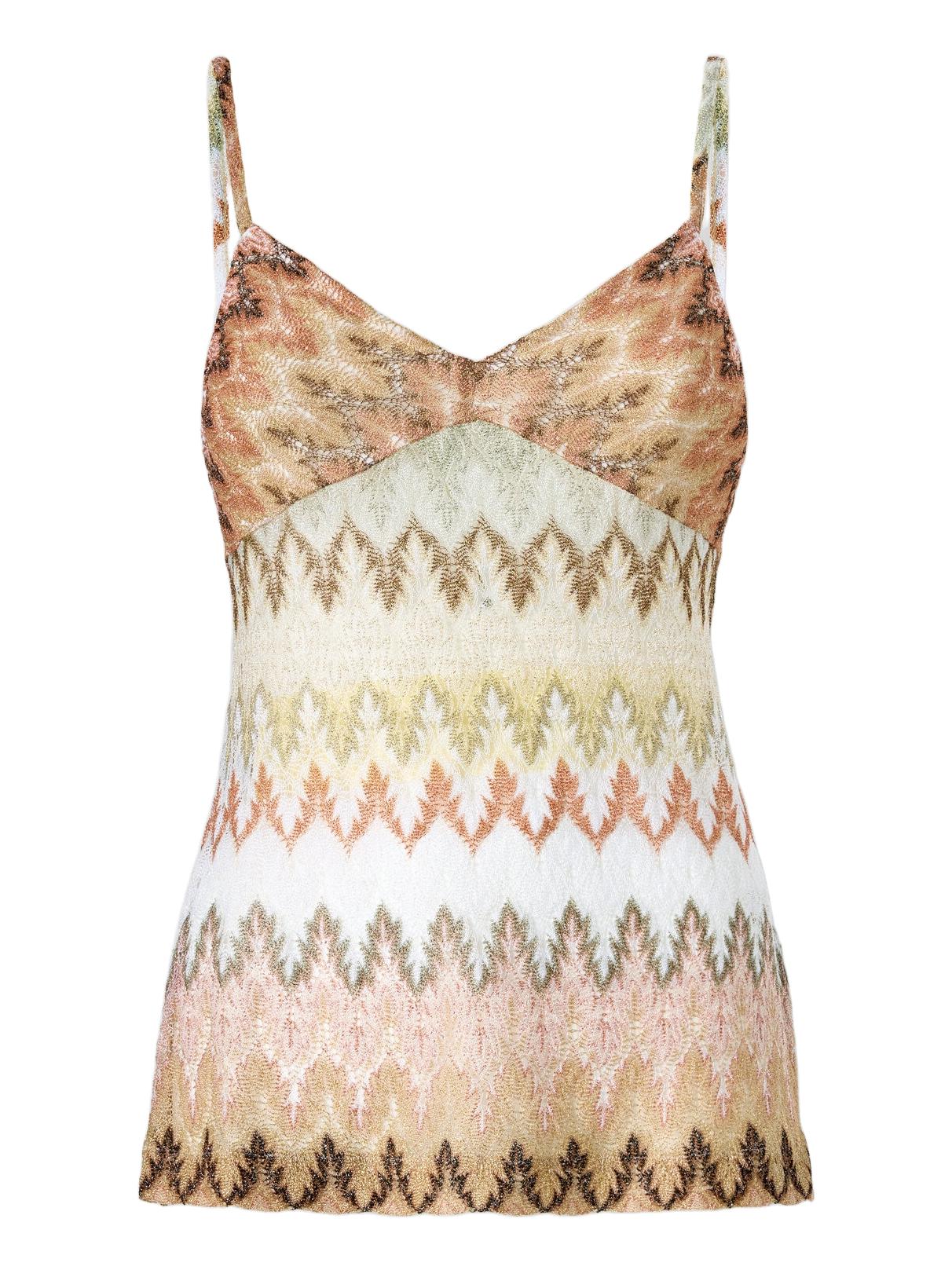 MISSONI Missoni Zig Zag Lace Tank Top