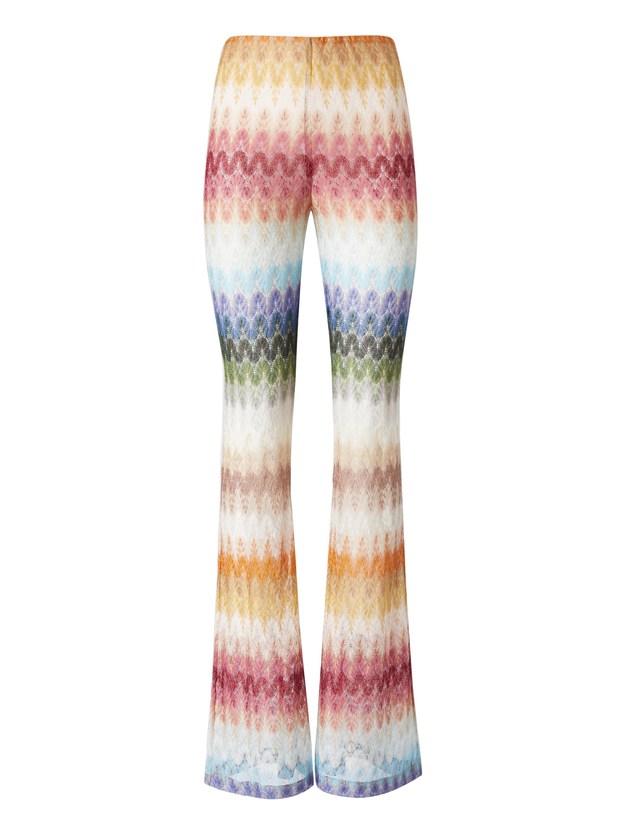 MISSONI Missoni Dégradé Lace Motif Flare Viscose Trousers