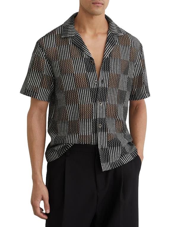 REISS carlos striped polo