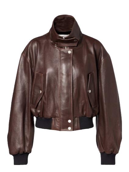 NOUR HAMMOUR Nour Hammour Briar Leather Bomber Jacket