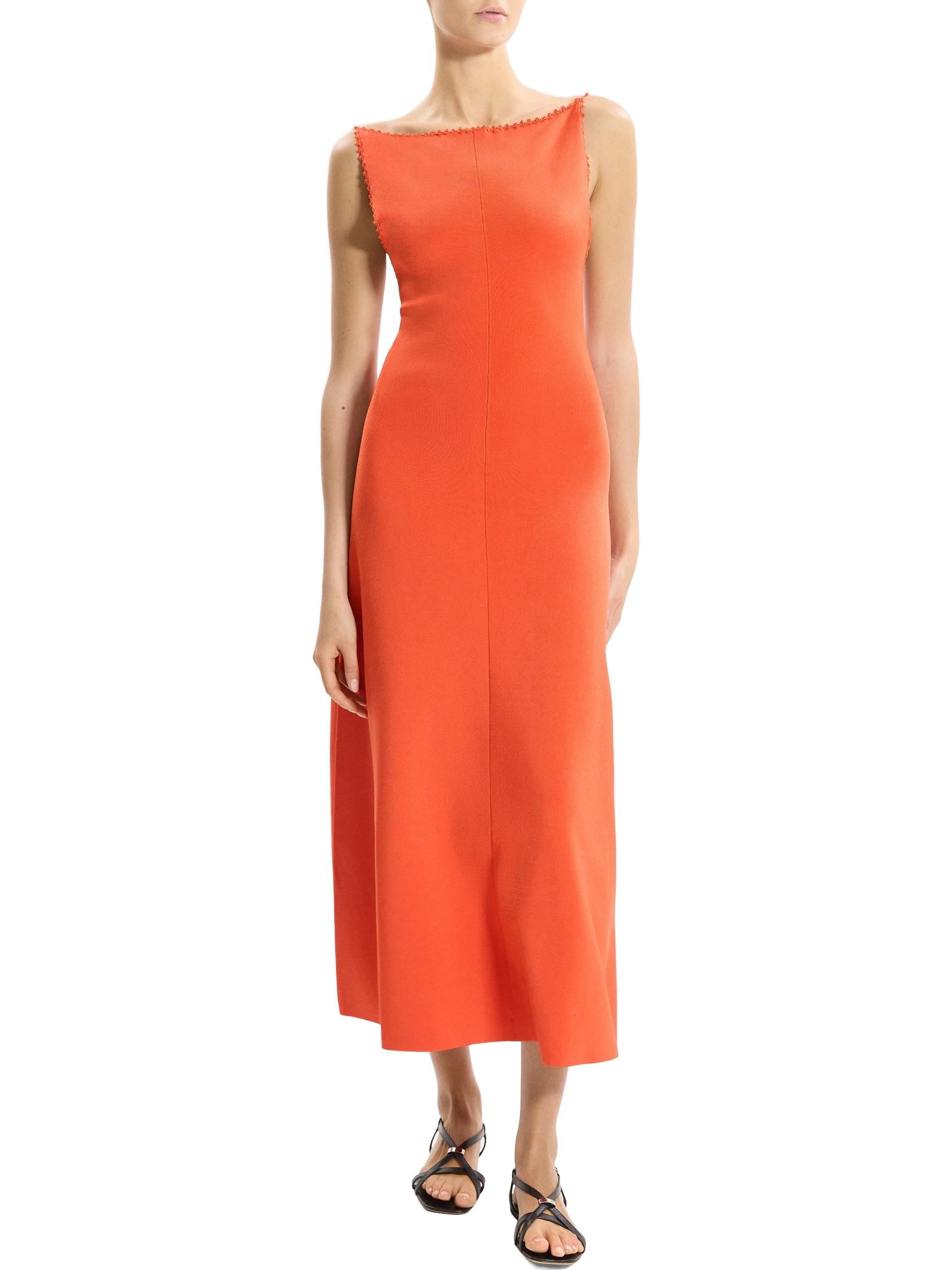 THEORY Theory Knit Crochet Boatneck Dress