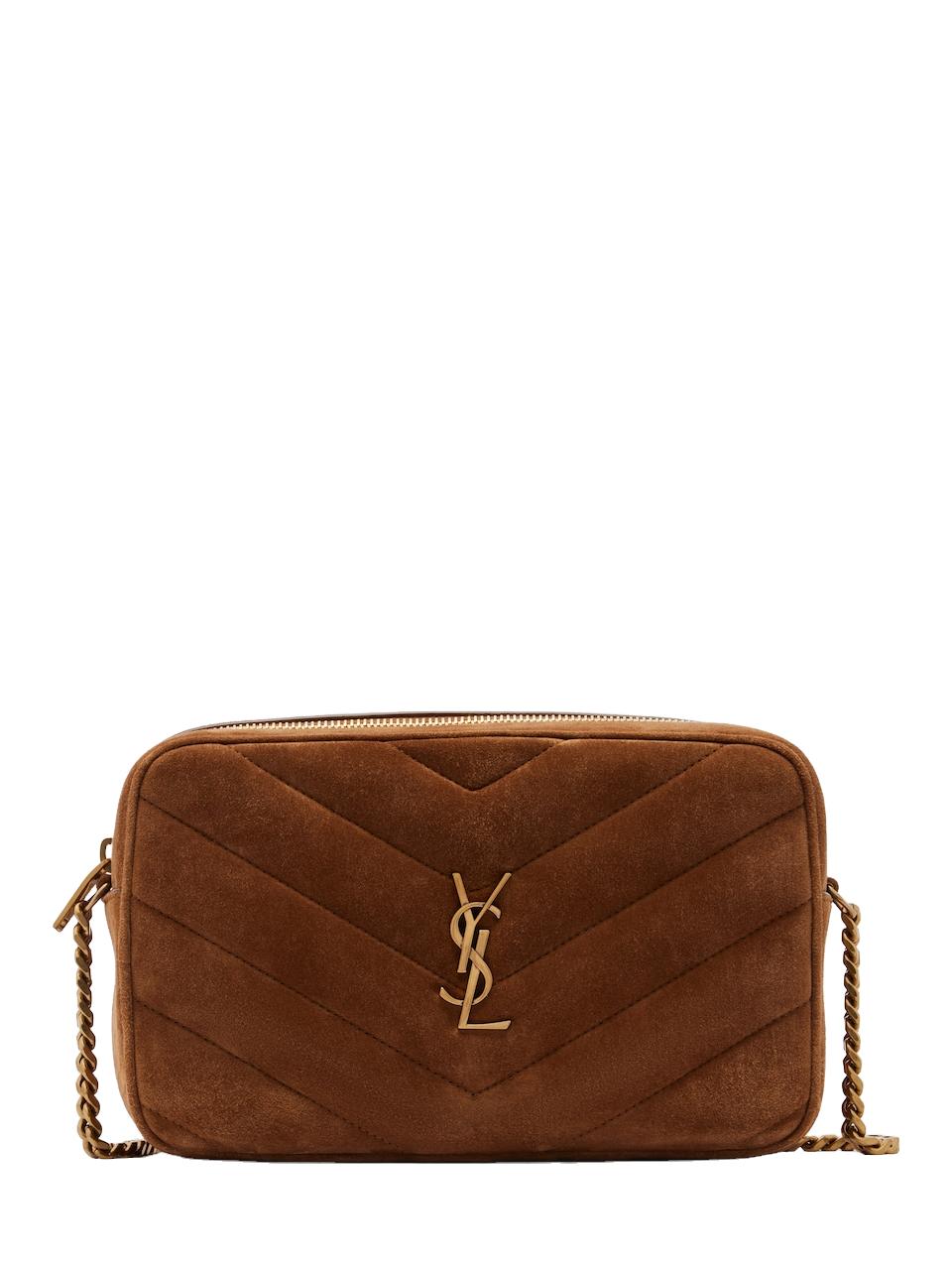 SAINT LAURENT Saint Laurent Loulou Medium Suede Camera Bag