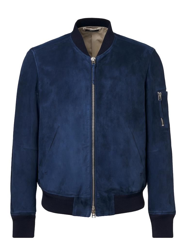 TOM FORD Tom Ford Suede Bomber Jacket