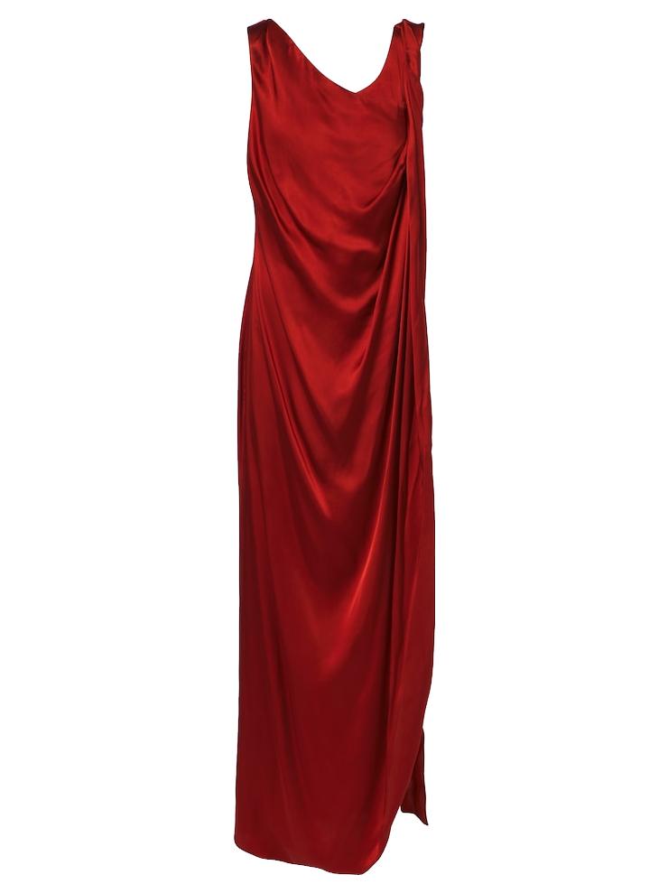 MAISON MARGIELA Maison Margiela Draped Satin Maxi Dress