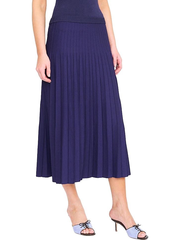 STAUD Staud Lena Pleated Midi Skirt