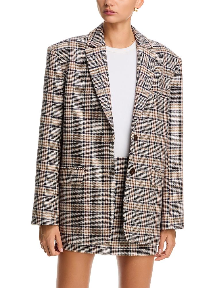 ANINE BING Anine Bing Quinn Blazer in Plaid