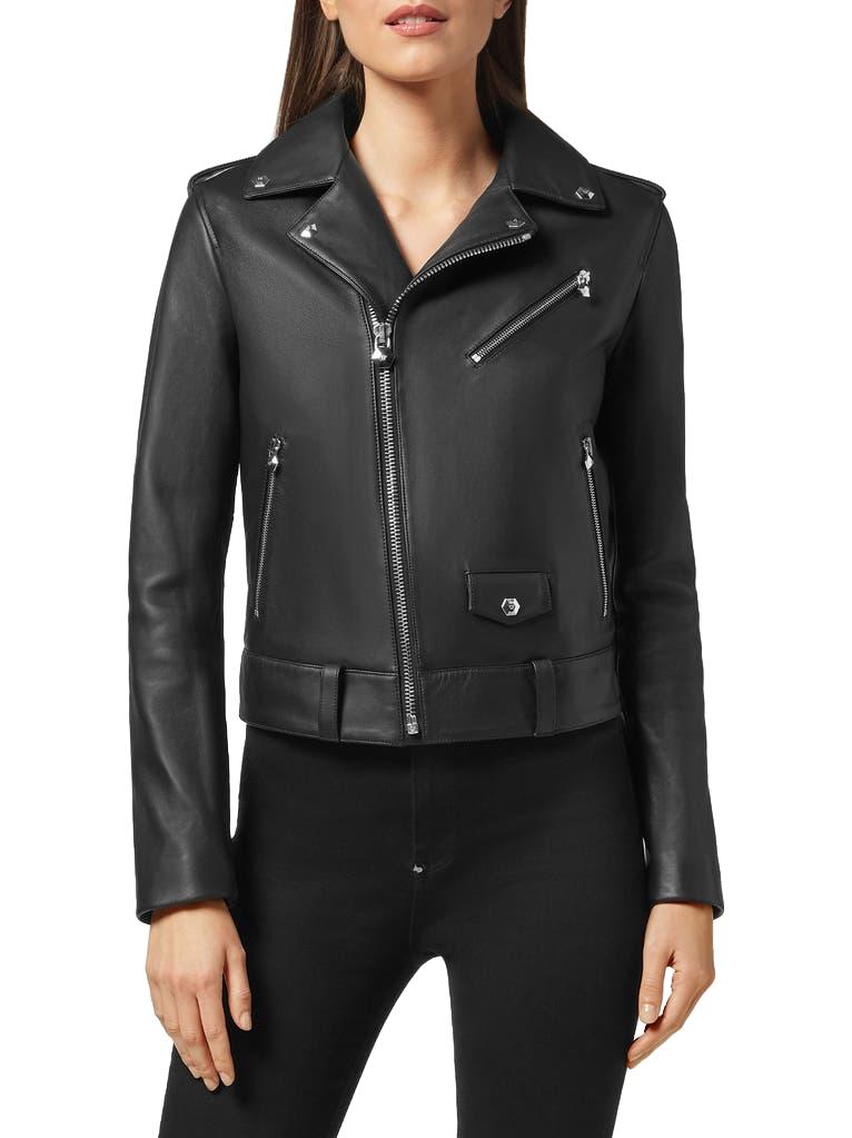 PHILIPP PLEIN PHILIPP PLEIN Leather Biker Jacket