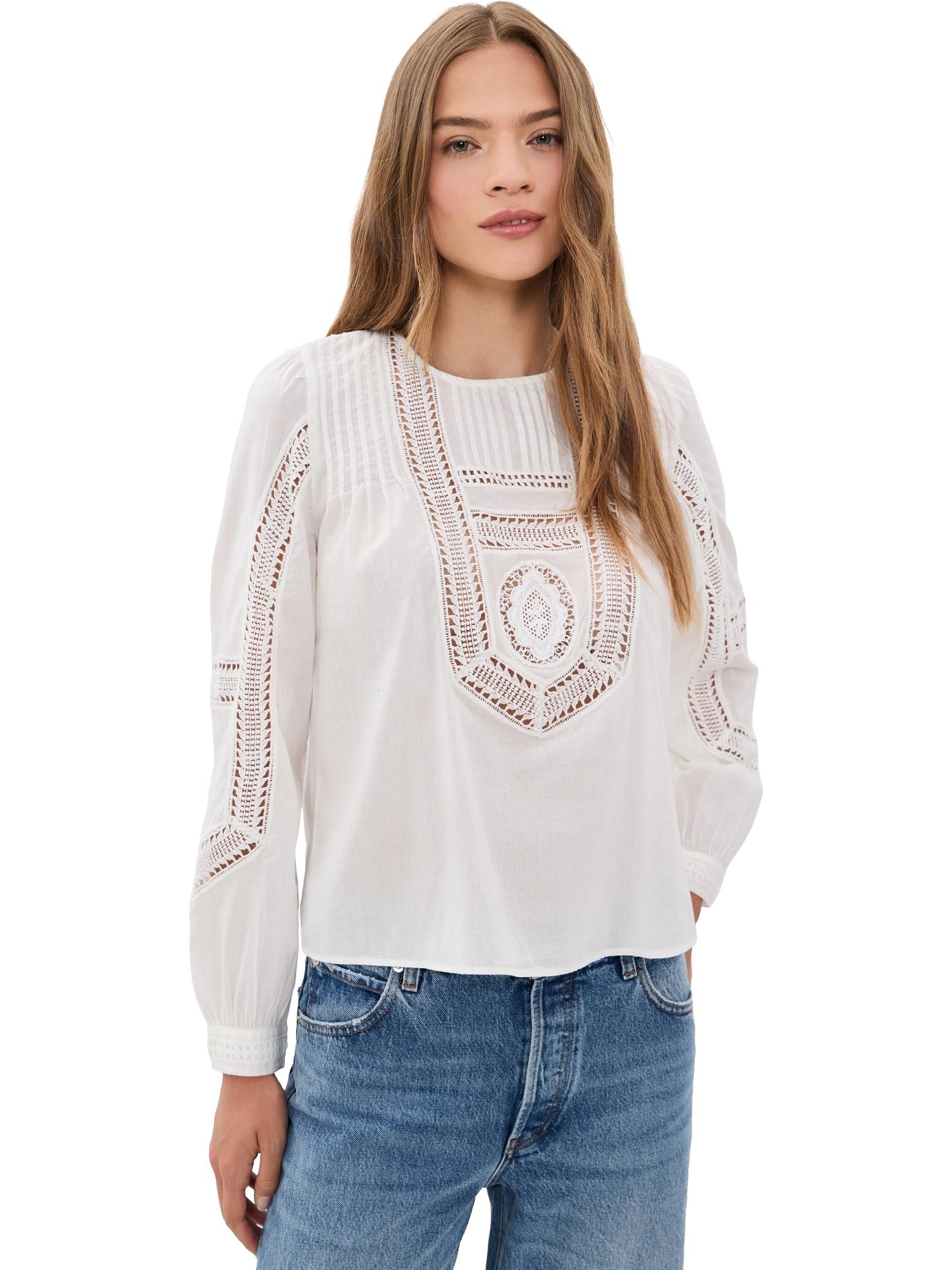 ULLA JOHNSON Ulla Johnson Marlowe Long Sleeve Cotton Top