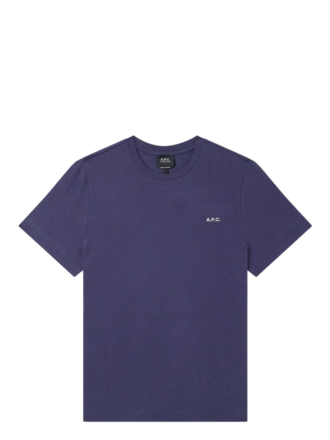 A.P.C. A.P.C. Logo Embroidered Cotton Jersey T-Shirt