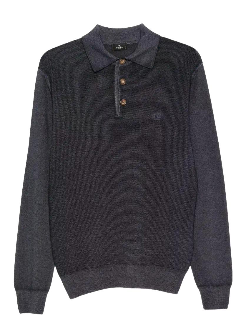 ETRO long-sleeve polo shirt