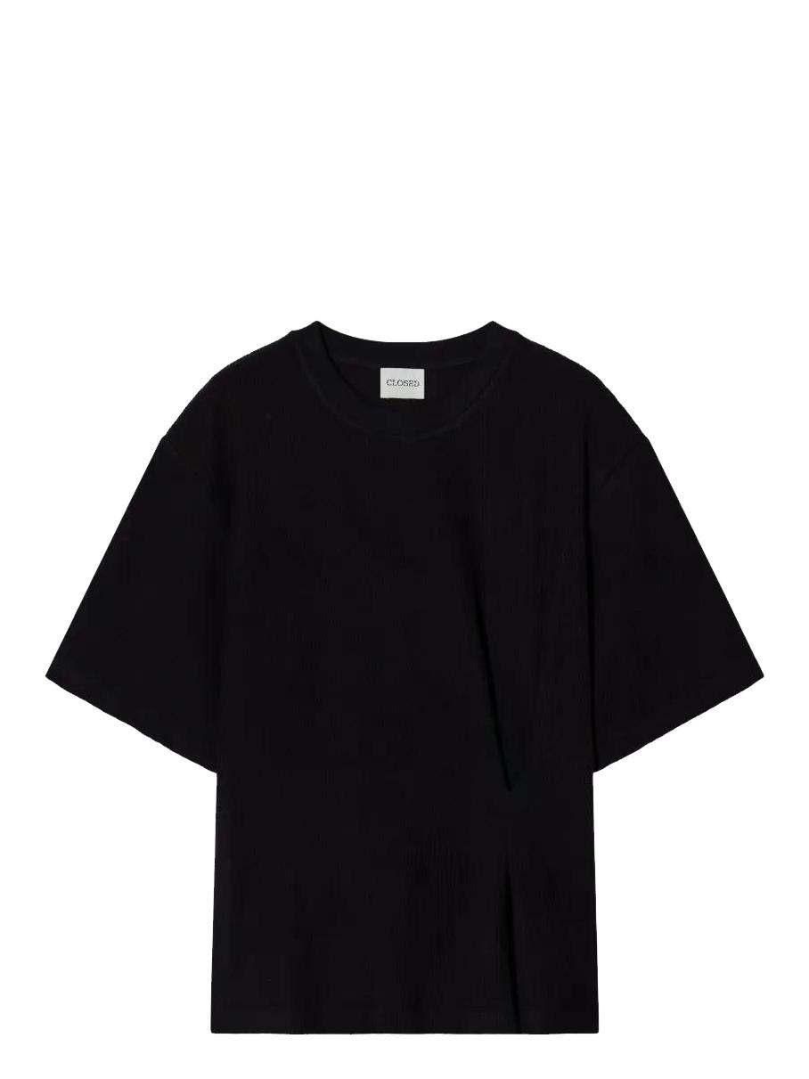 CLOSED Closed Ribbed Draped T-Shirt
