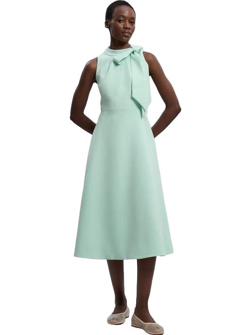 ADRIANNA PAPELL Adrianna Papell Knit Crepe Bow Front Dress