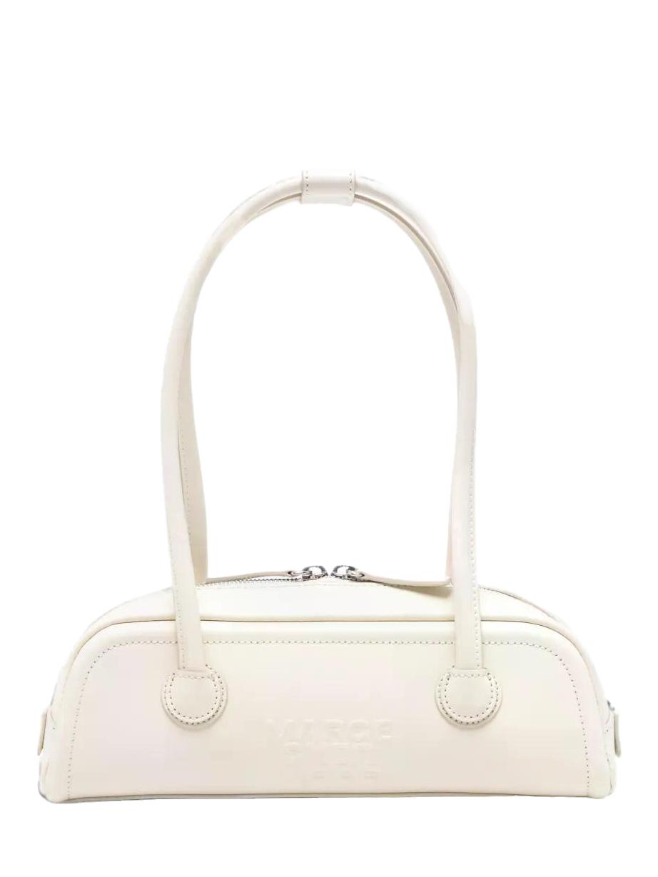 MARGESHERWOOD Marge Sherwood Embossed Logo Leather Tote Bag