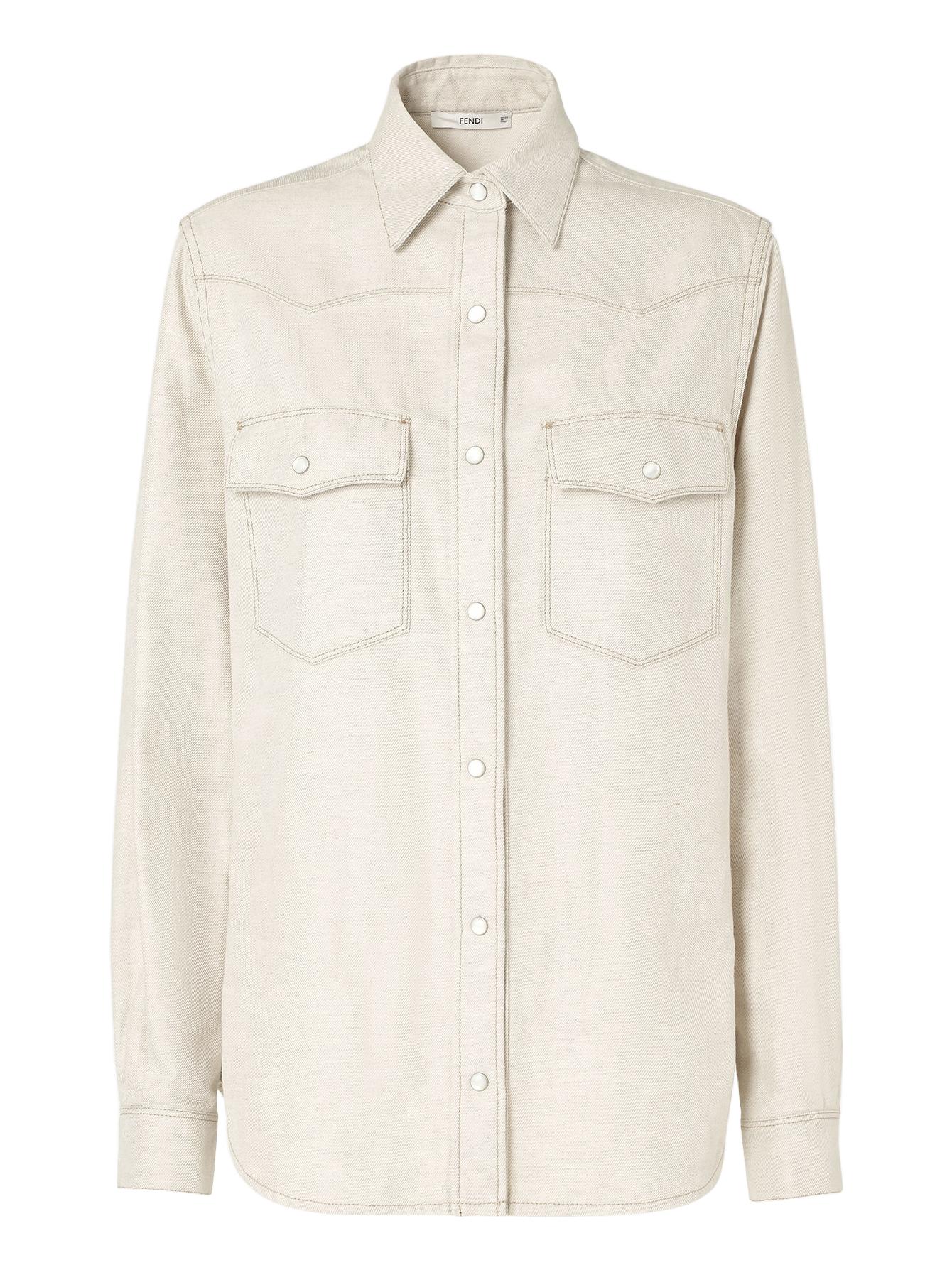 FENDI FENDI Selleria Long-Sleeve Denim Shirt