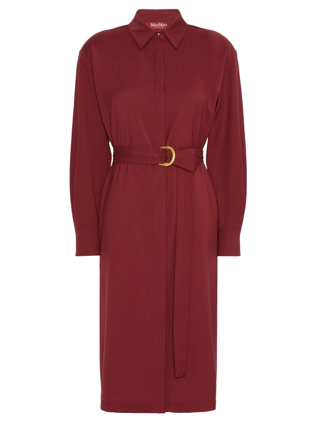 DKNY faux fur belted coat