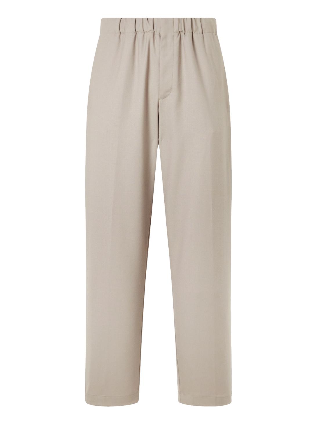 LARDINI Lardini Straight-Leg Stretch-Wool Flannel Trousers
