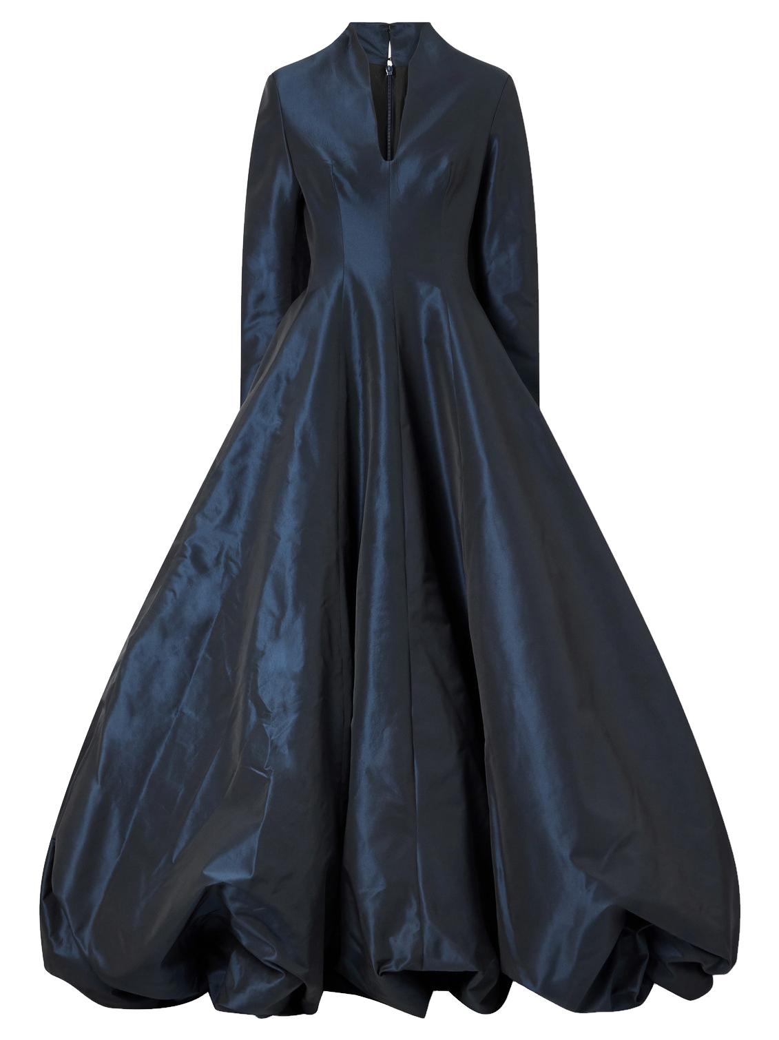 MARMAR HALIM Marmar Halim Pleated Taffeta Gown