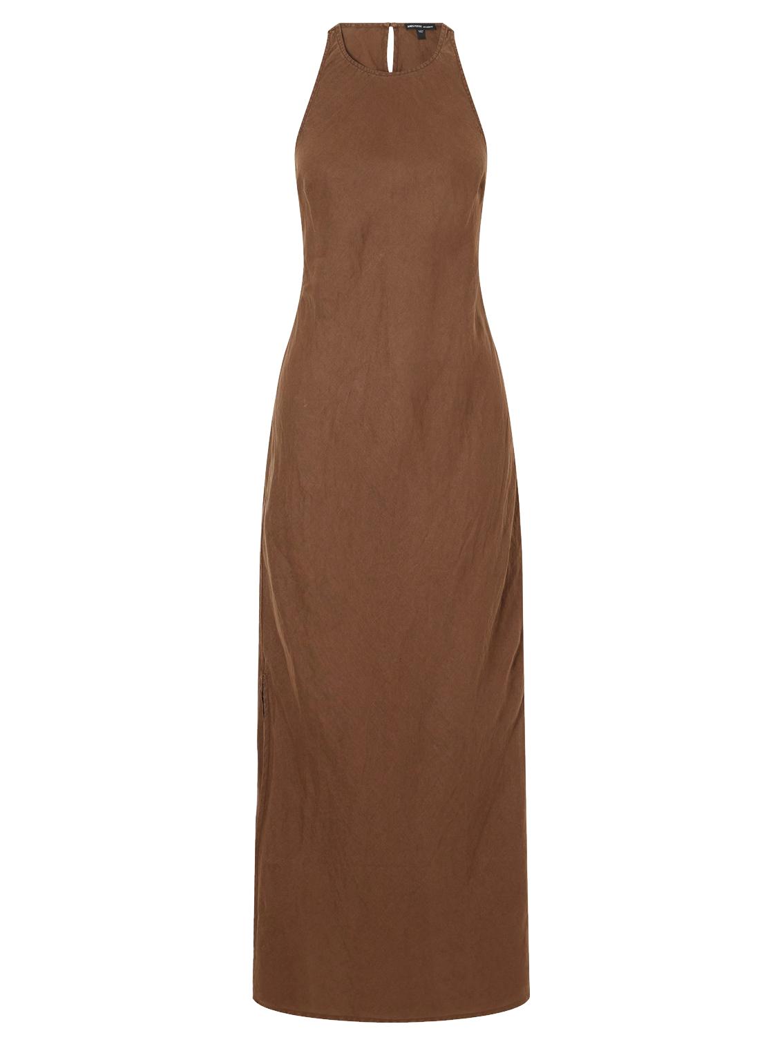 JAMES PERSE James Perse Linen Halterneck Maxi Dress