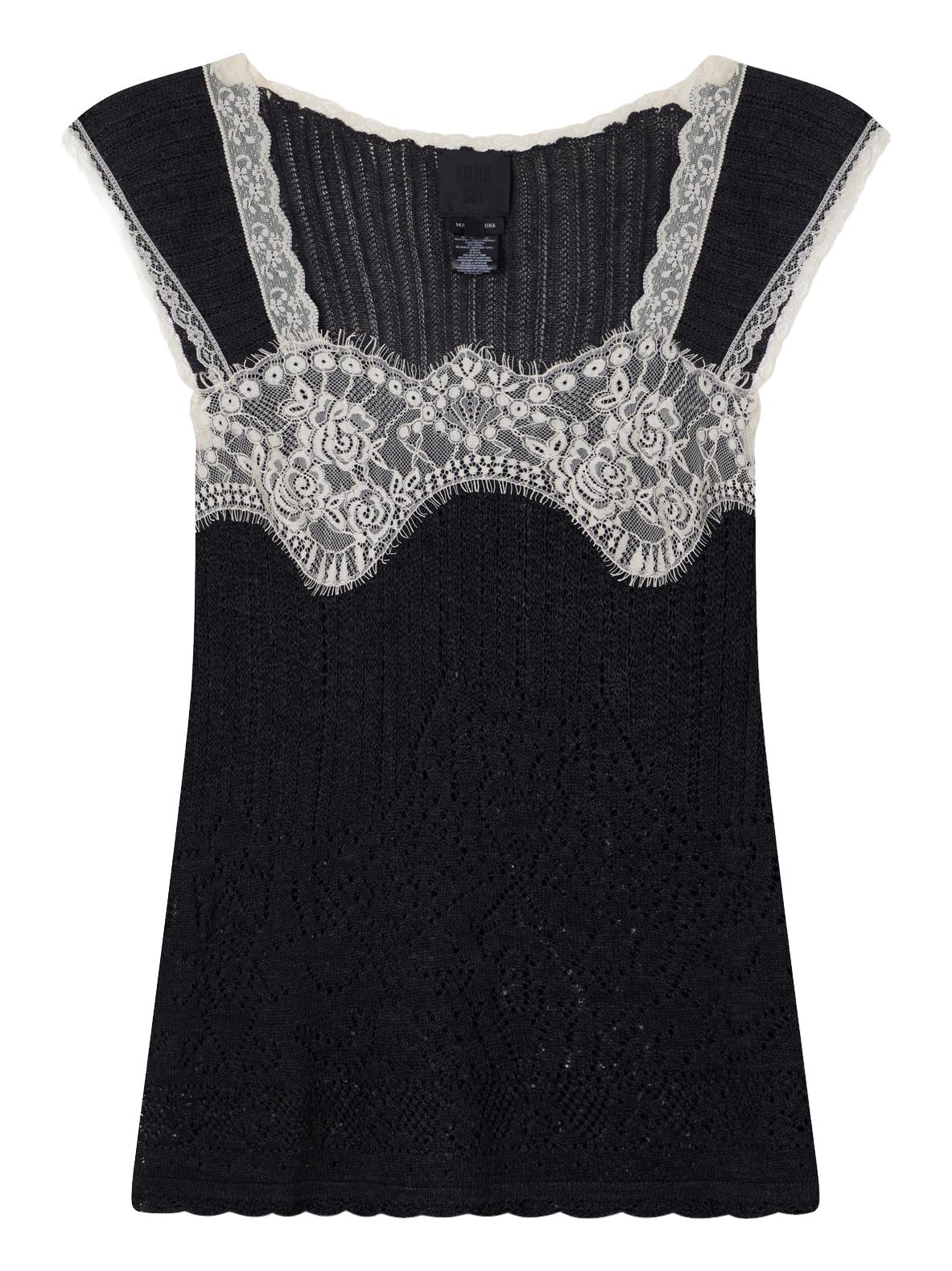 ANNA SUI Anna Sui Lace-Trimmed Jersey Cami