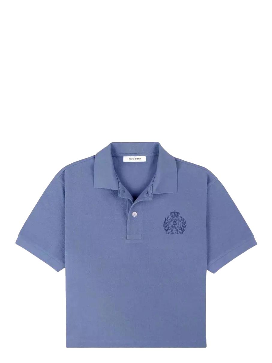 MONCLER moncler short sleeve polo in navy
