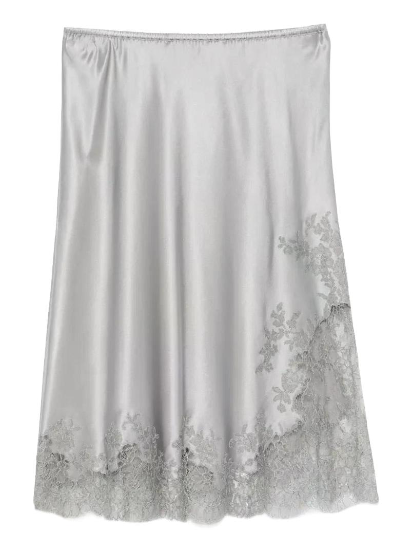 GANNI GANNI Ruffled Lace-Trim Blouse