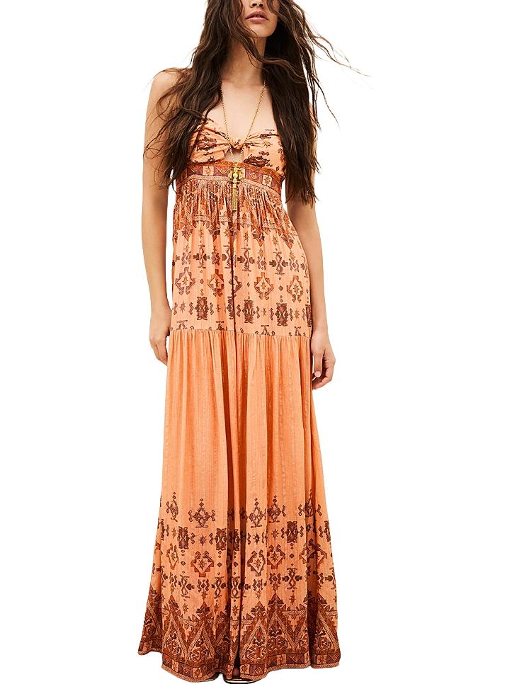 BA&SH Ba & sh Bandeau Neck Maxi Dress