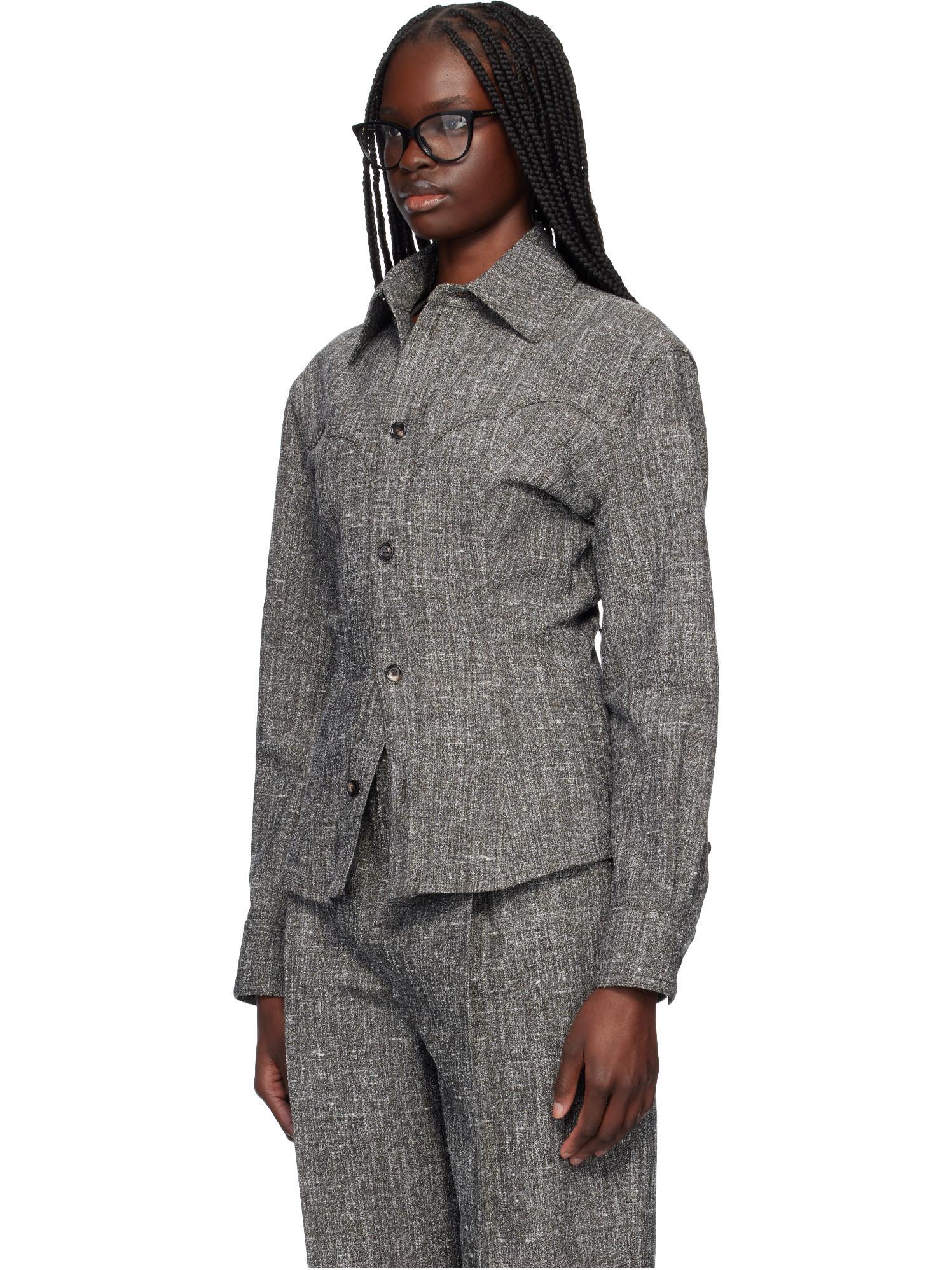 BOTTEGA VENETA Bottega Veneta Melange Viscose and Silk Shirt