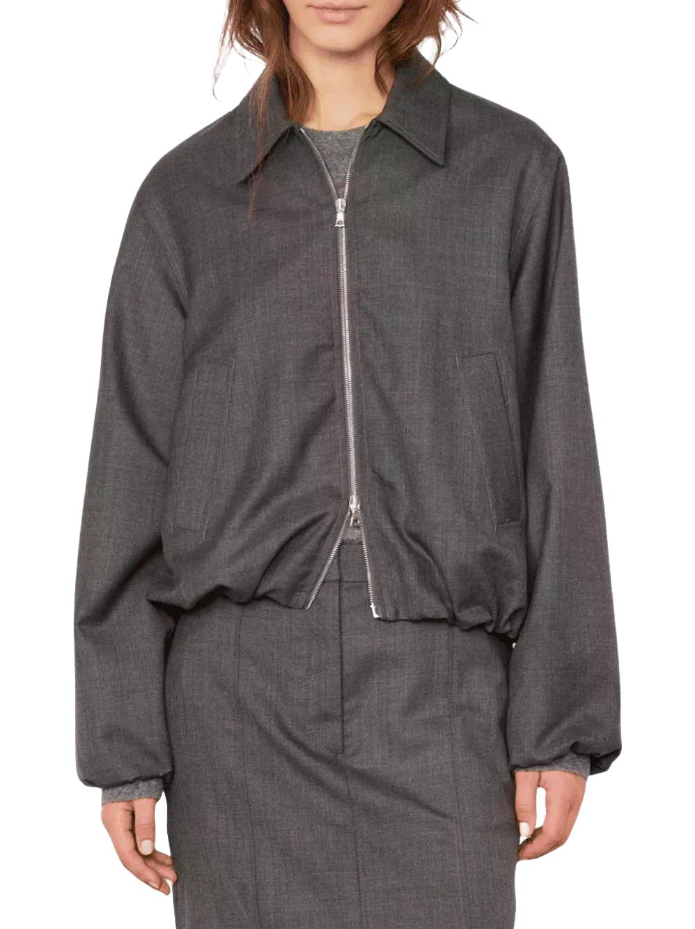 ENTIRE STUDIOS Wool Zip-Collar Top