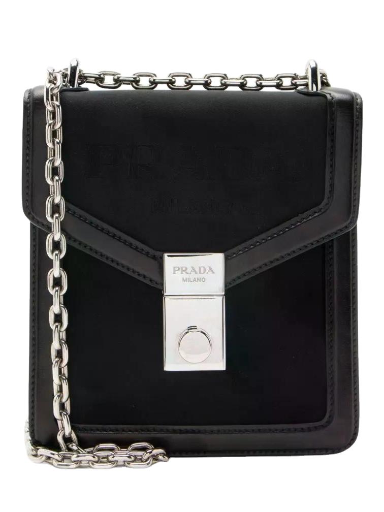 PRADA 2000-2025 Ricamo Velvet Pochette Crossbody Bag