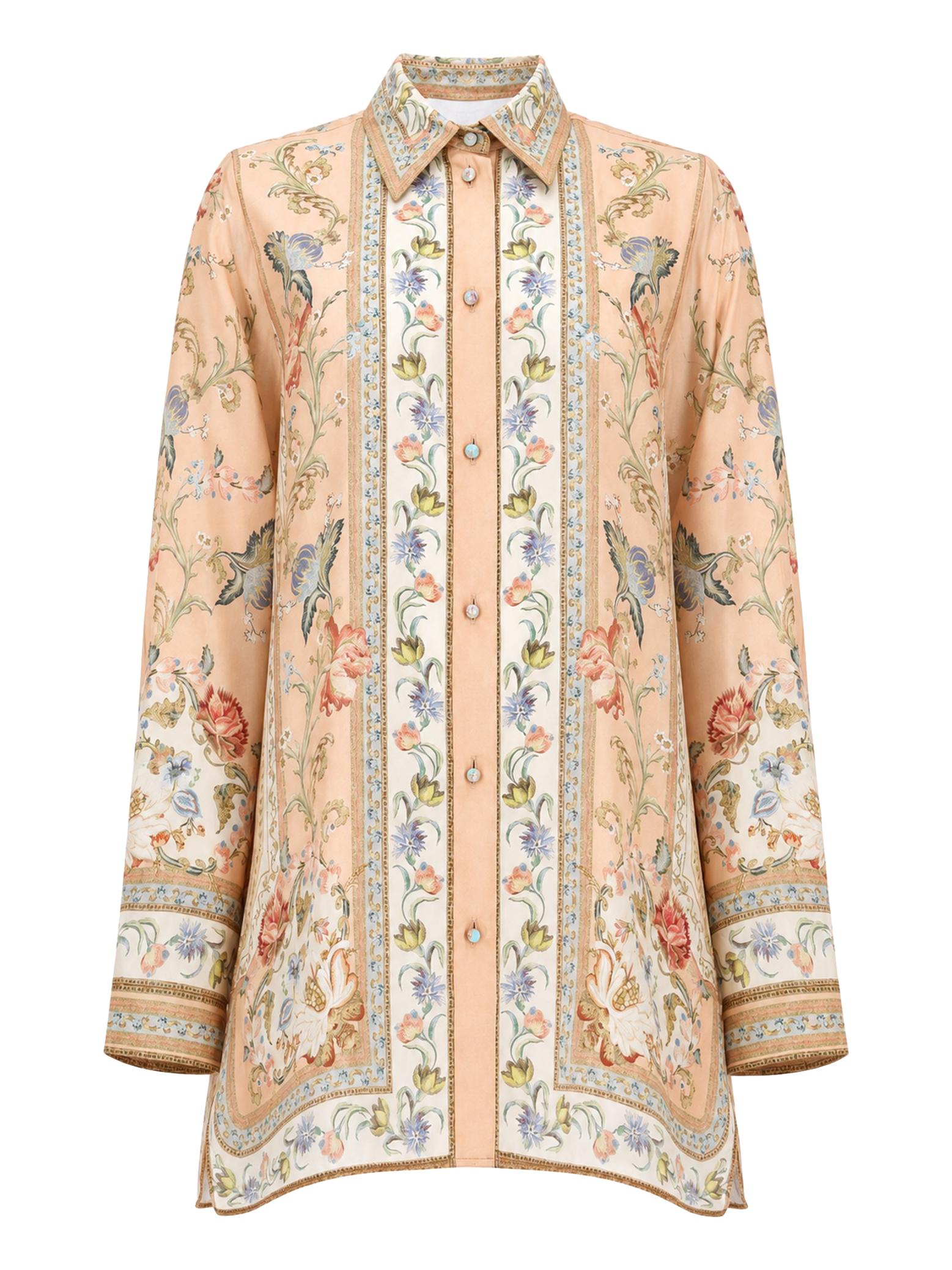 ZIMMERMANN Zimmermann "Roselight" Printed Silk Shirt