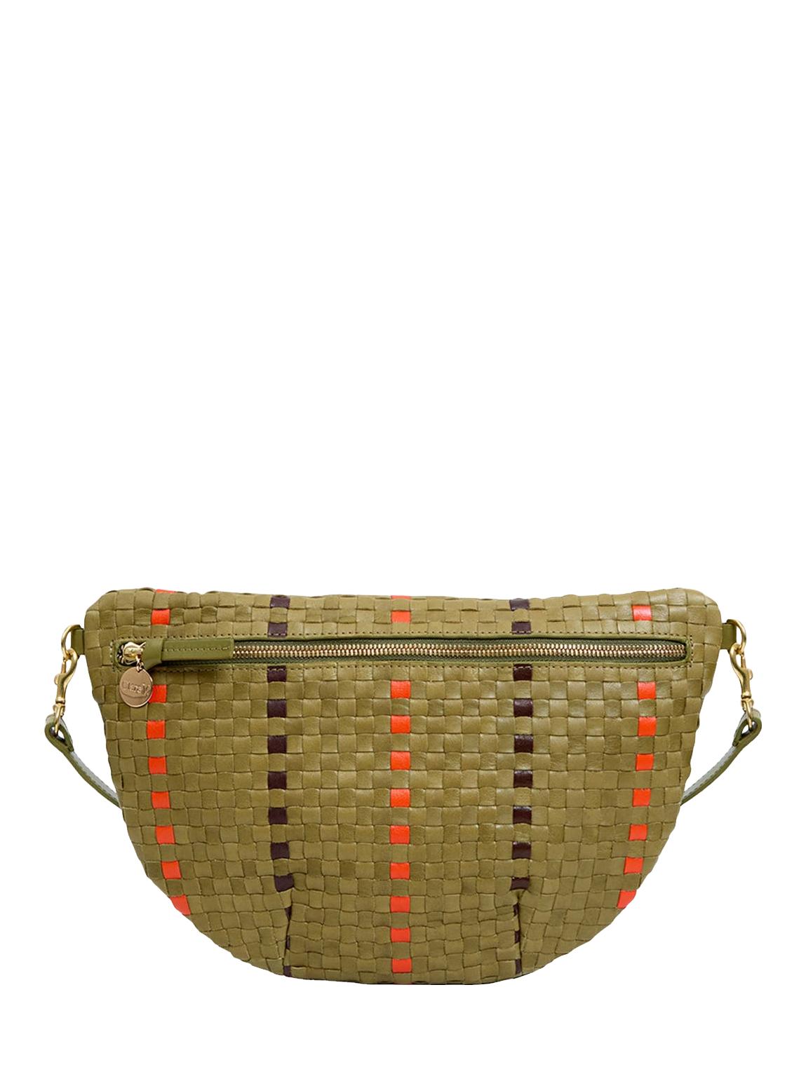 CLARE V. Clare V. Grande Fanny Woven Leather Belt Bag