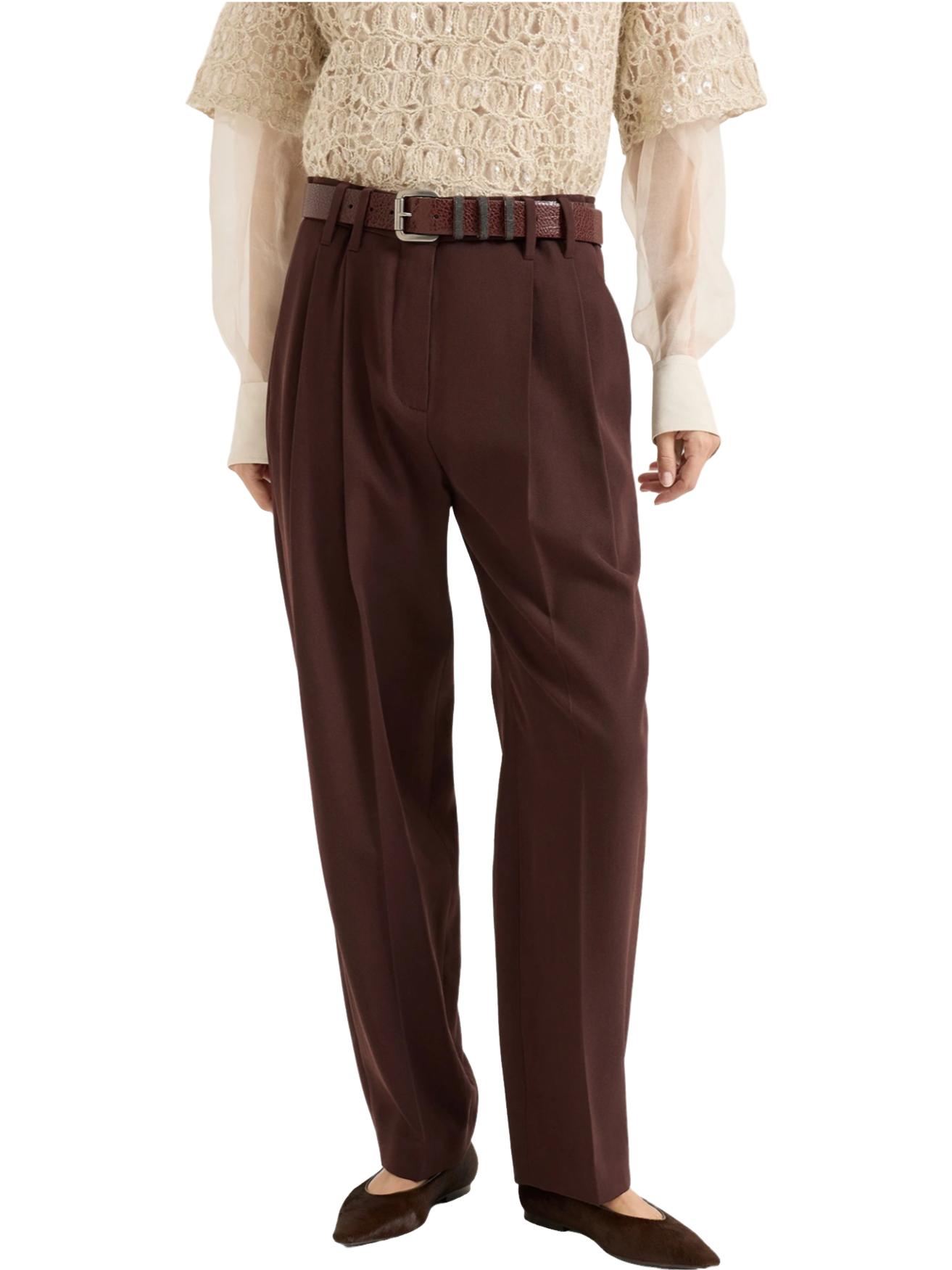 BRUNELLO CUCINELLI Brunello Cucinelli Monili Embellished Tailored Trousers