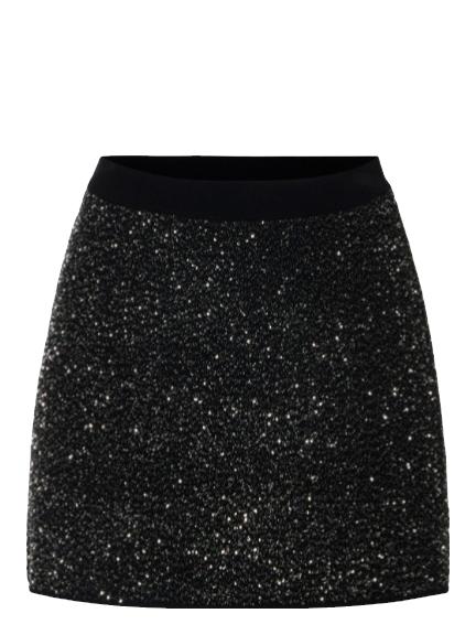 ELISABETTA FRANCHI Elisabetta Franchi Sequined Knit Mini Skirt