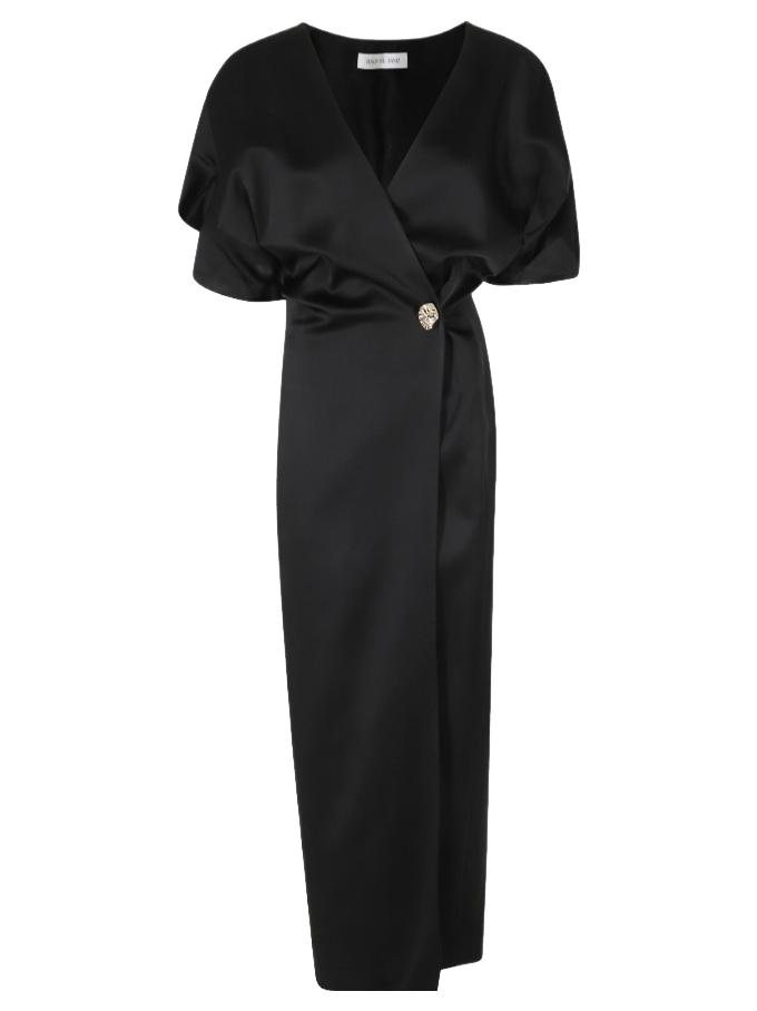 RALPH LAUREN Carol Buckled Shirt Maxi Dress