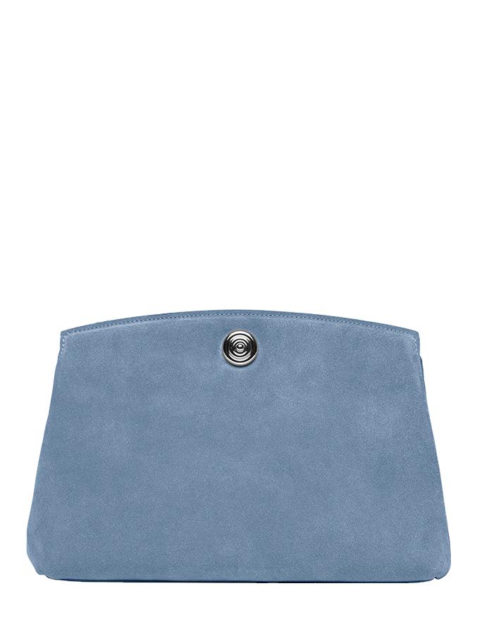 LIFFNER Liffner Pushlock Pouch in Denim Suede