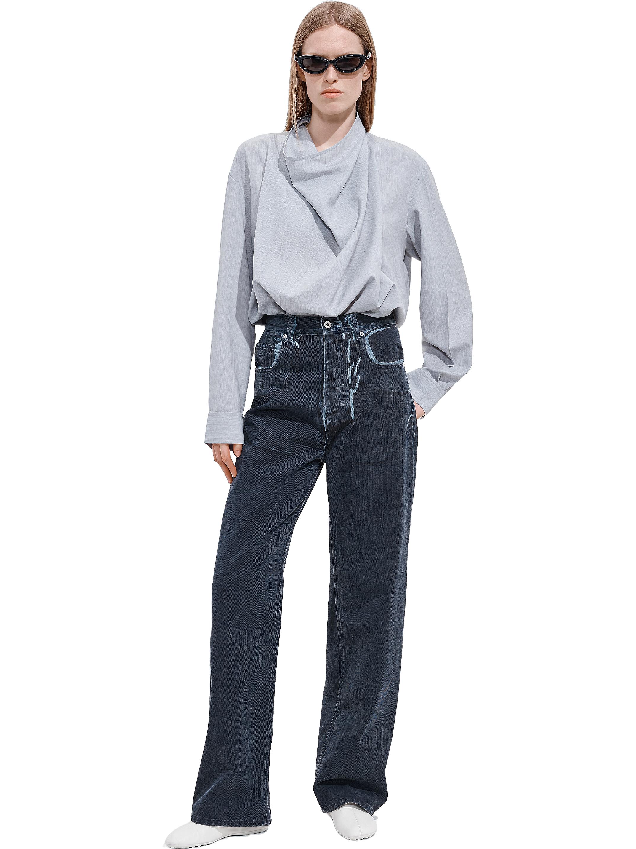 BOTTEGA VENETA Bottega Veneta Overdyed Wide Leg Jeans