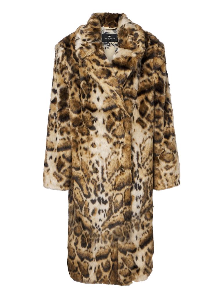 ETRO Etro Leopard-Print Faux Fur Coat