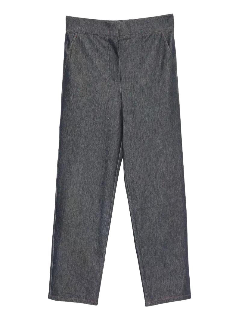 MAX MARA Max Mara Elasticated Waistband Logo Patch Trousers