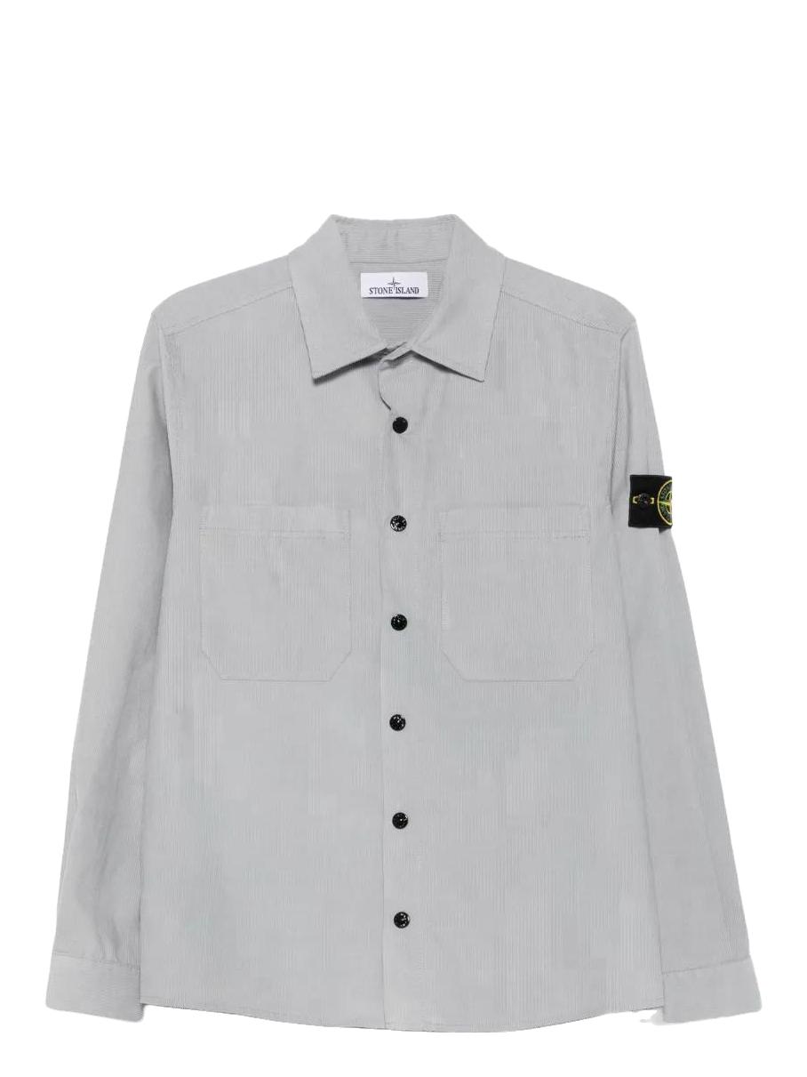 STONE ISLAND corduroy compass-patch shirt