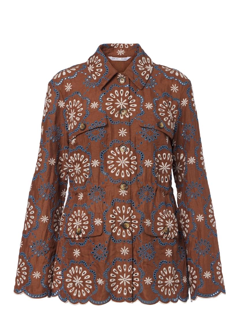 VERONICA BEARD Veronica Beard Kiki Broderie Anglaise Linen Jacket