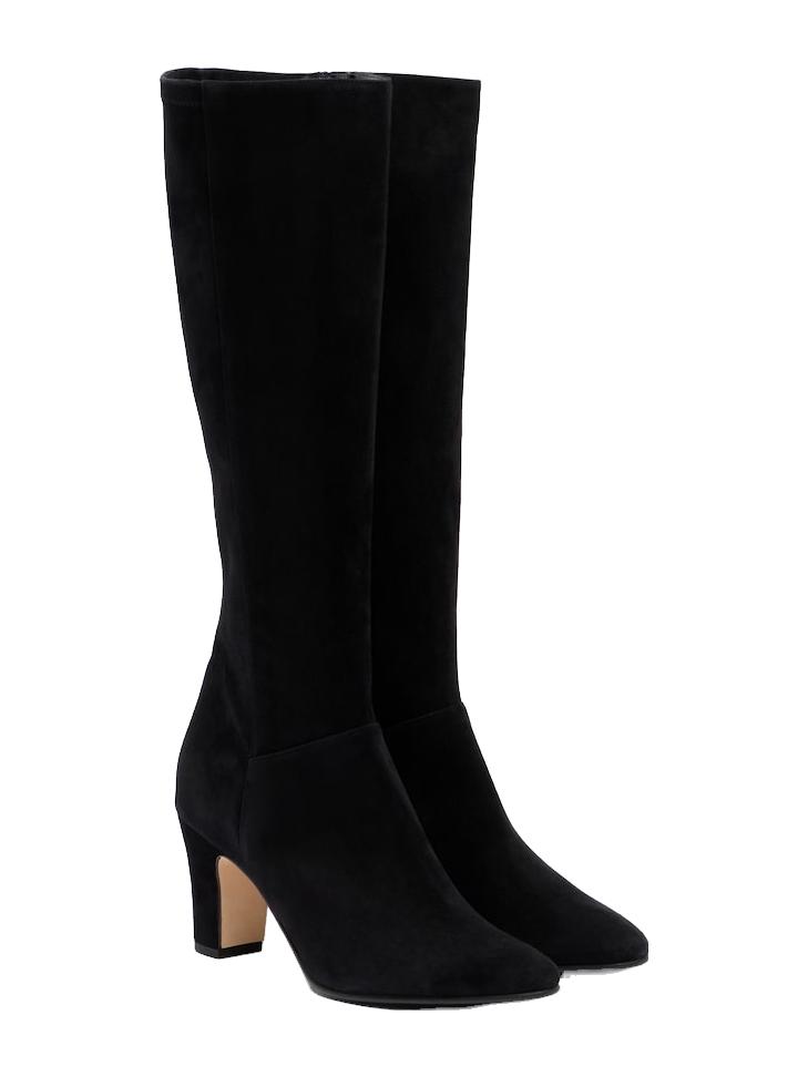 MANOLO BLAHNIK pitana suede knee-high boots