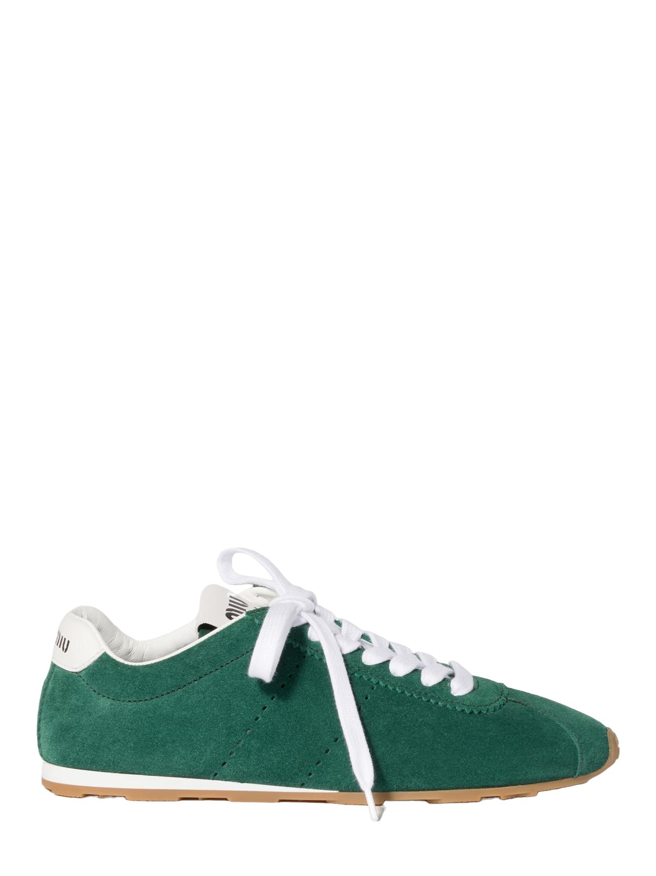 MIU MIU Miu Miu Suede Perforated Sneakers