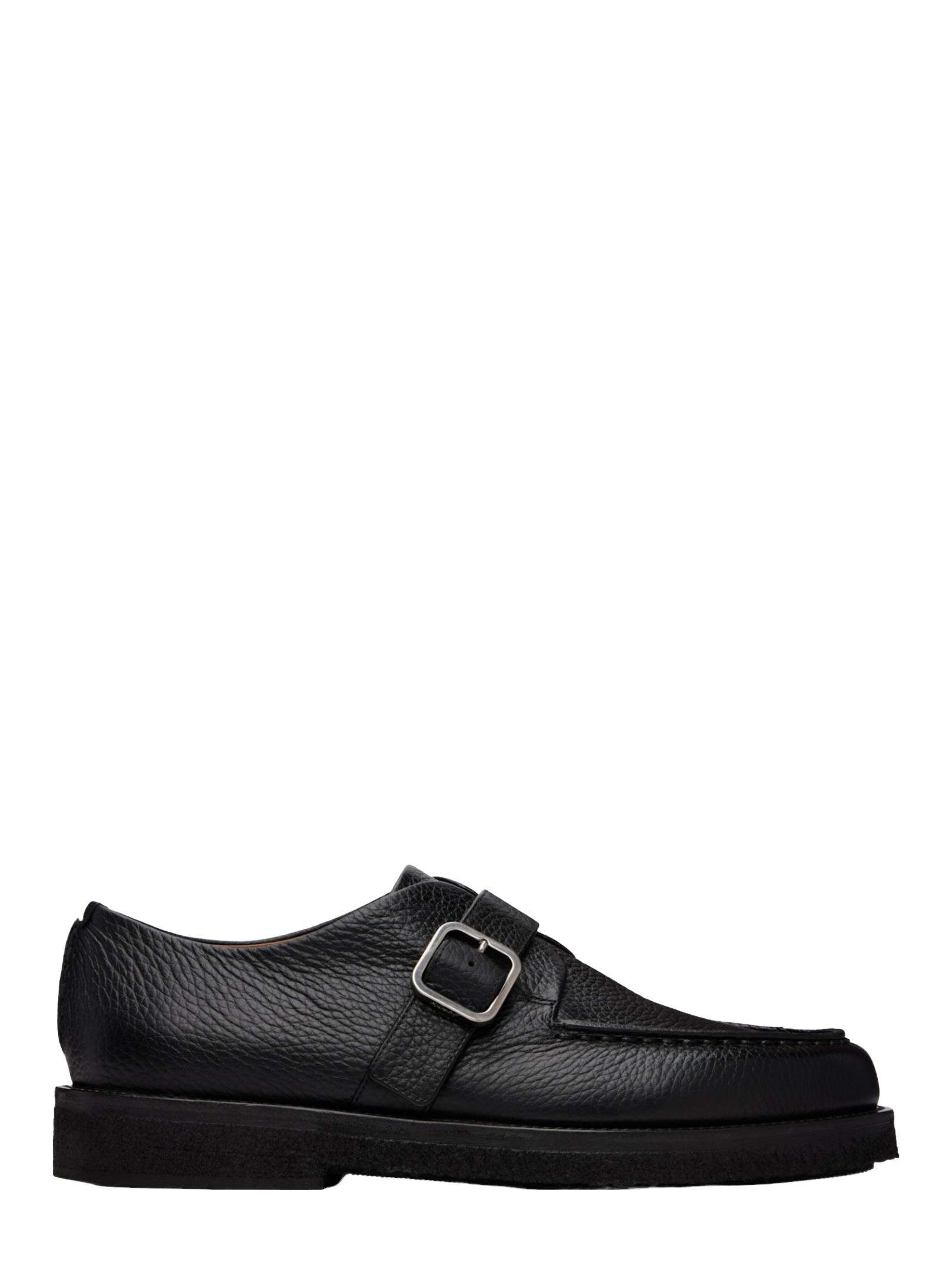 MARSÈLL Marsell Moc Toe Leather Loafers with Pin-Buckle Strap