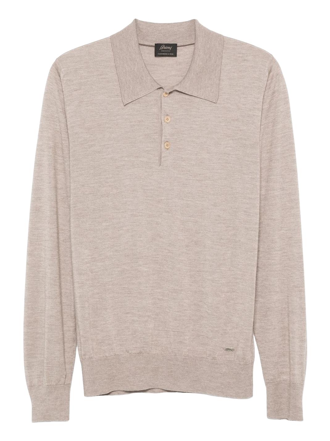 BRIONI BRIONI Cashmere And Silk Polo Shirt