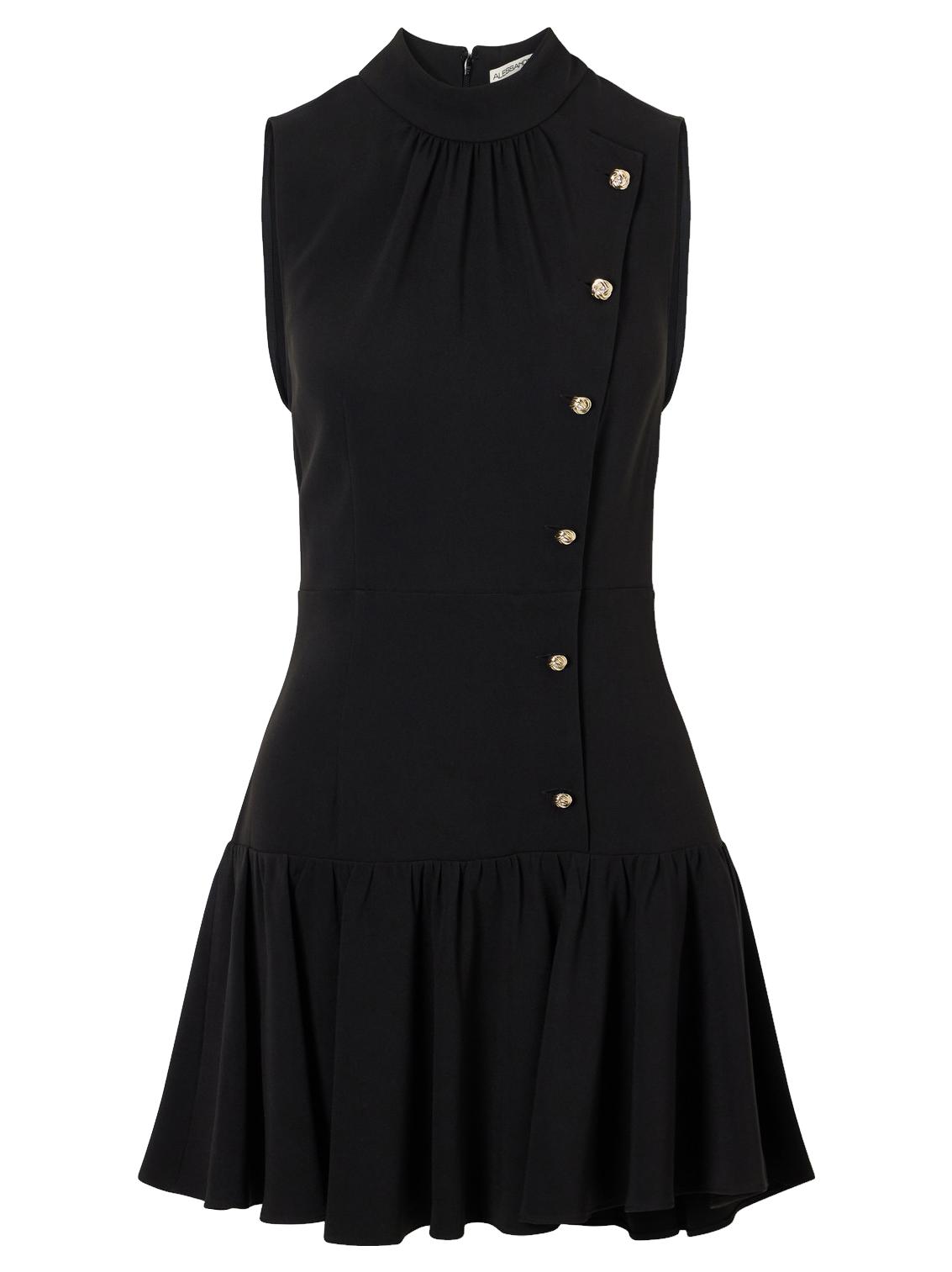 ALESSANDRA RICH Alessandra Rich Button-Embellished Cady Mini Dress
