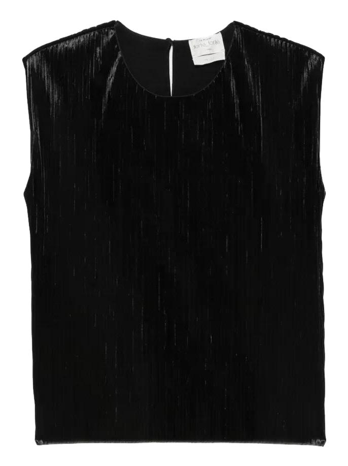 EMPORIO ARMANI Sleeveless Tent Top with Ruffle Detail