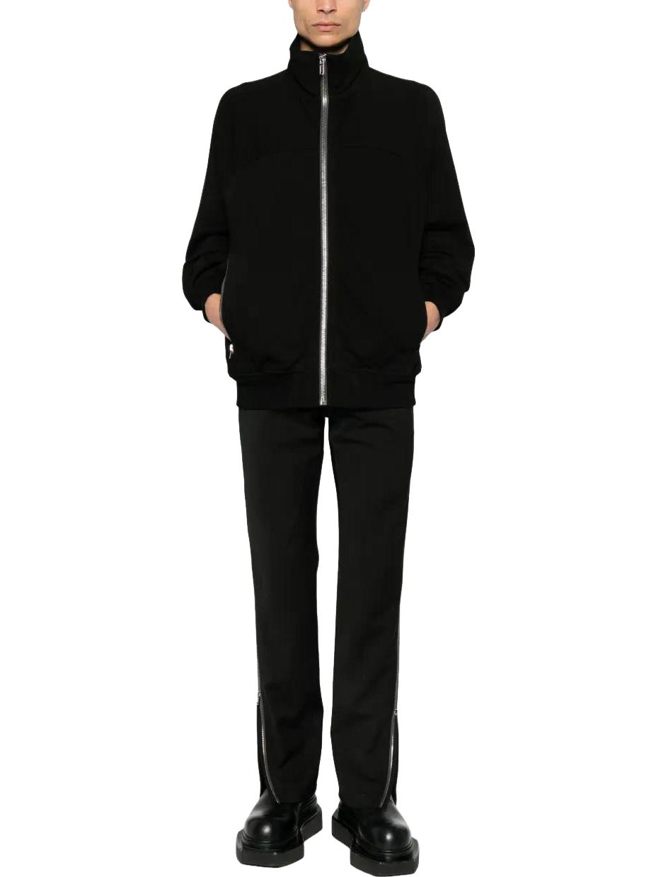 EMPORIO ARMANI stand-neck zipper jacket